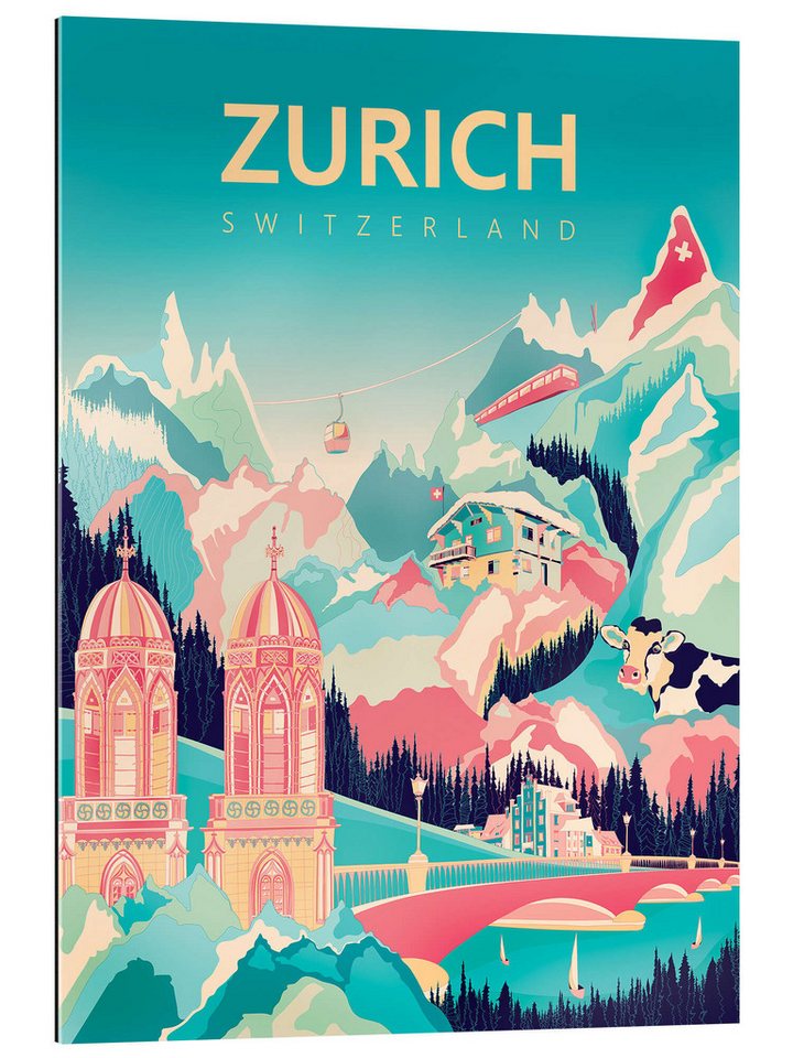 Posterlounge Xxl Wandbild Ella Tjader Zürich Schweiz Illustration