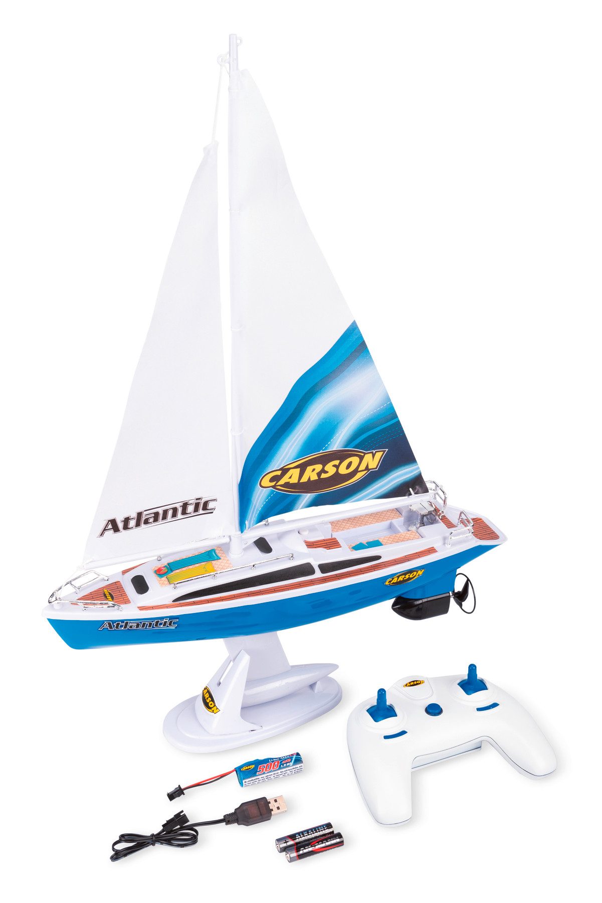 CARSON RC-Boot Carson RC Segelboot Atlantic 2,4Ghz 100% RTR