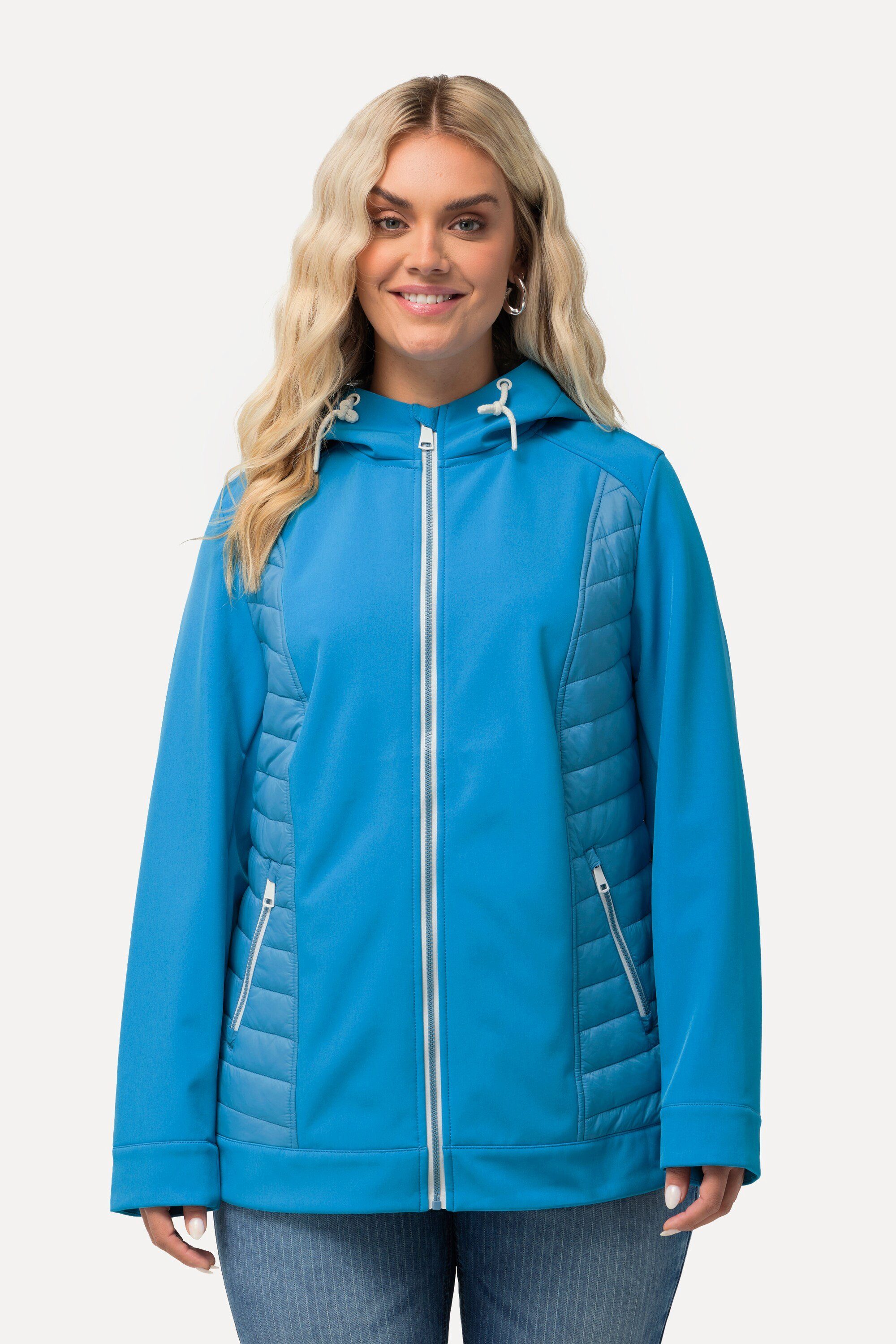 Ulla Popken Outdoorjacke Hyprar Hybrid Kapuzenjacke Wasserabweisend