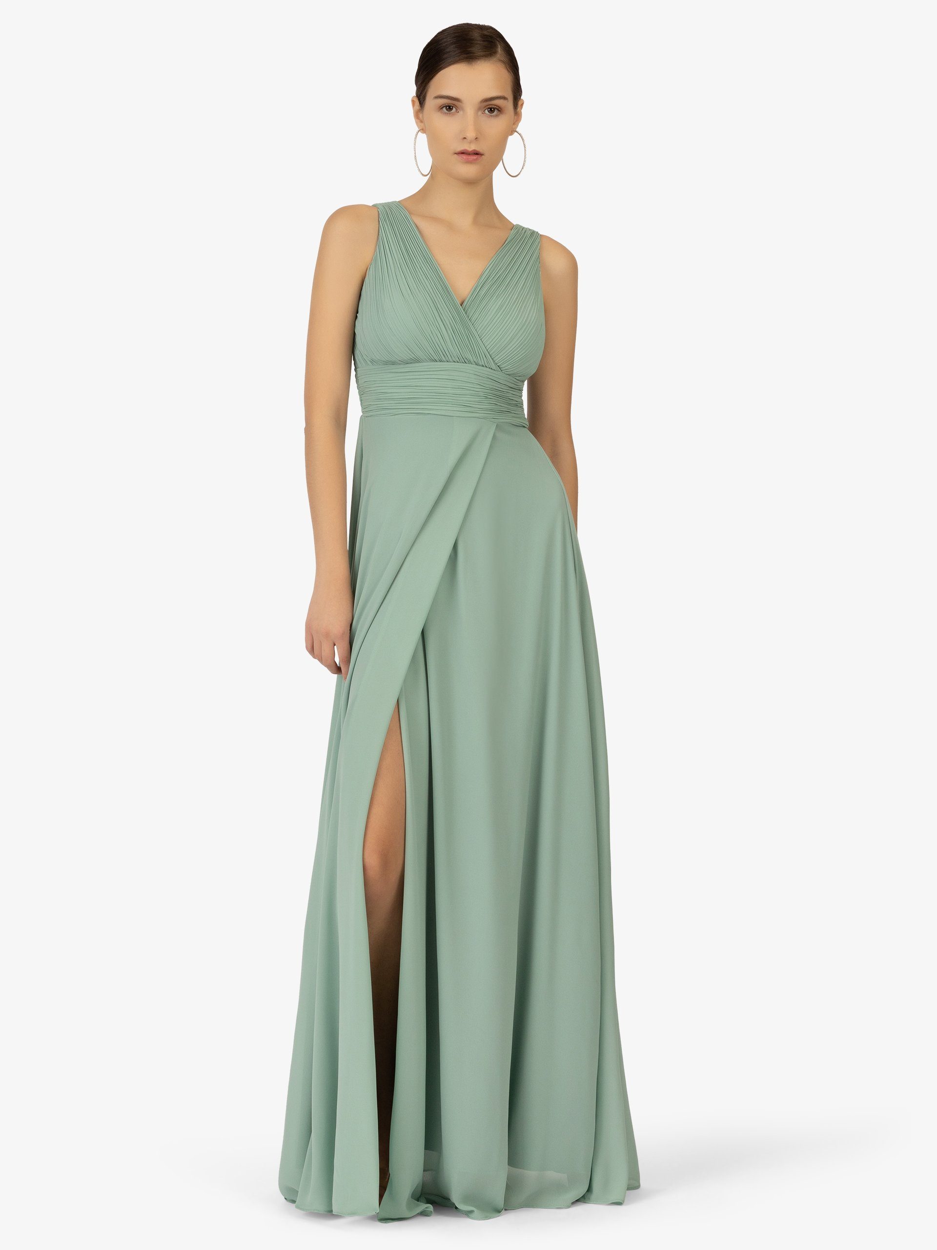 Kraimod Abendkleid Mit V Ausschnitt Vorne Und Rückenausschnitt Hinten