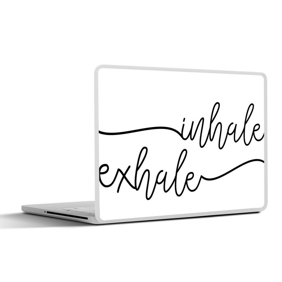 Muchowow Wandsticker Zitat Atmen Zauberspruch Schwarz Und Weiß