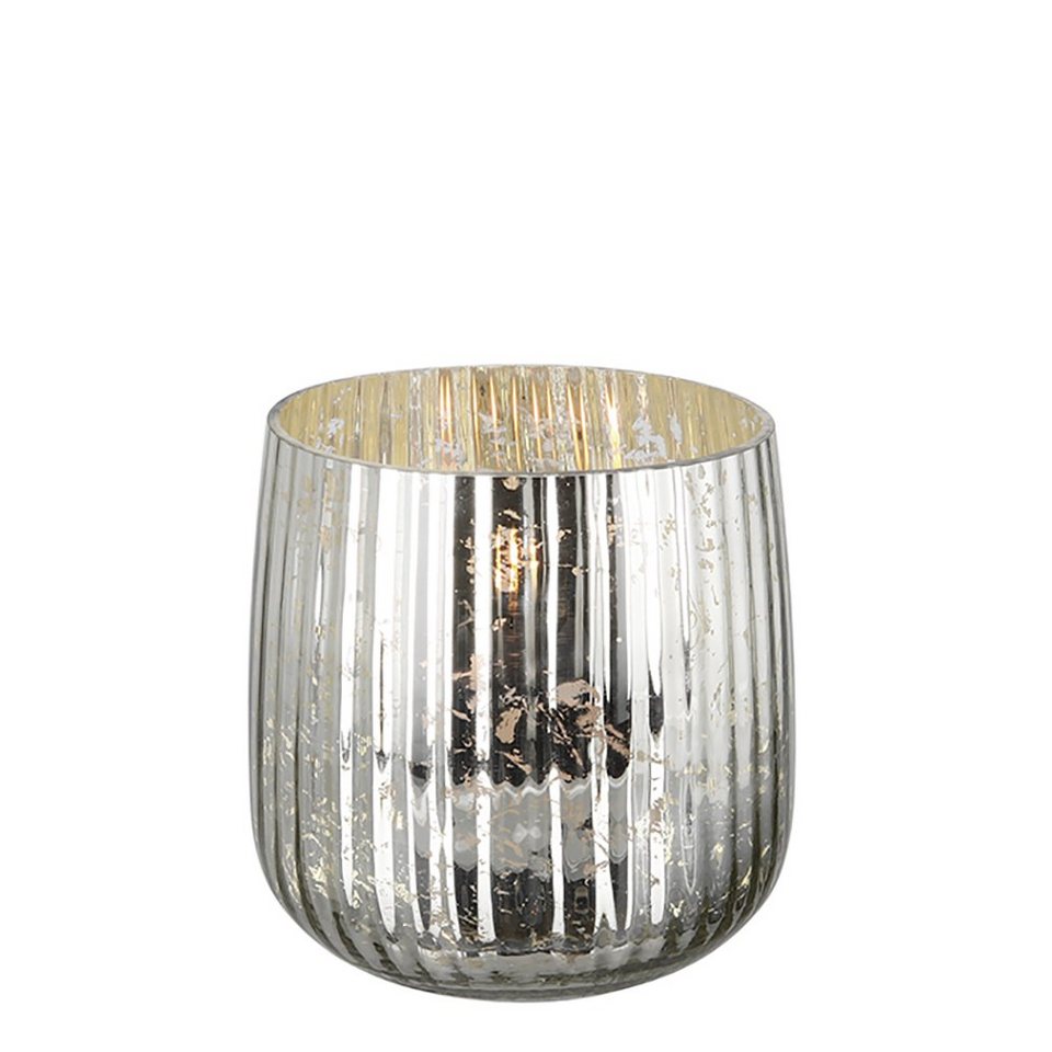 Fink Kerzenständer Fink Windlicht Darcy Antik Silber H 18cm X B