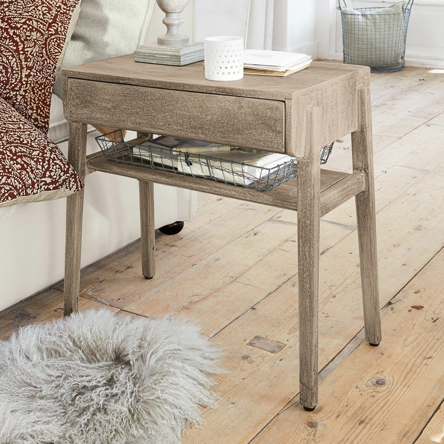 Mirabeau Nachttisch Nachttisch Ajartis antikbraun