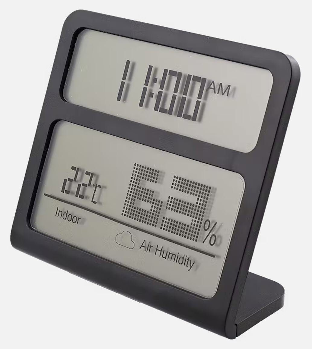 Spectrum Raumthermometer »Innenraumthermometer mit Uhr Thermo-Hygrometer«