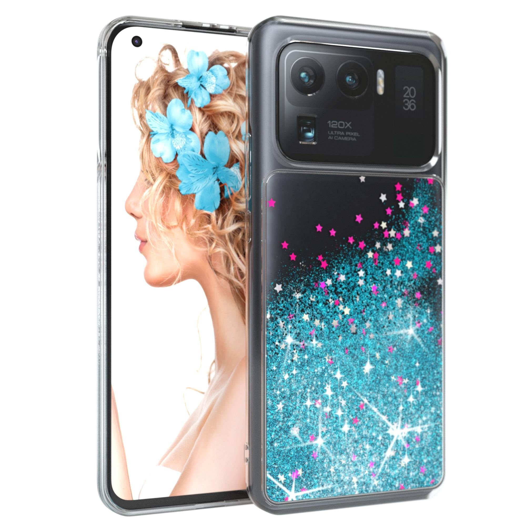 EAZY CASE Handyhülle Liquid Glittery Case für Xiaomi Mi 11 Ultra 6,81 ...