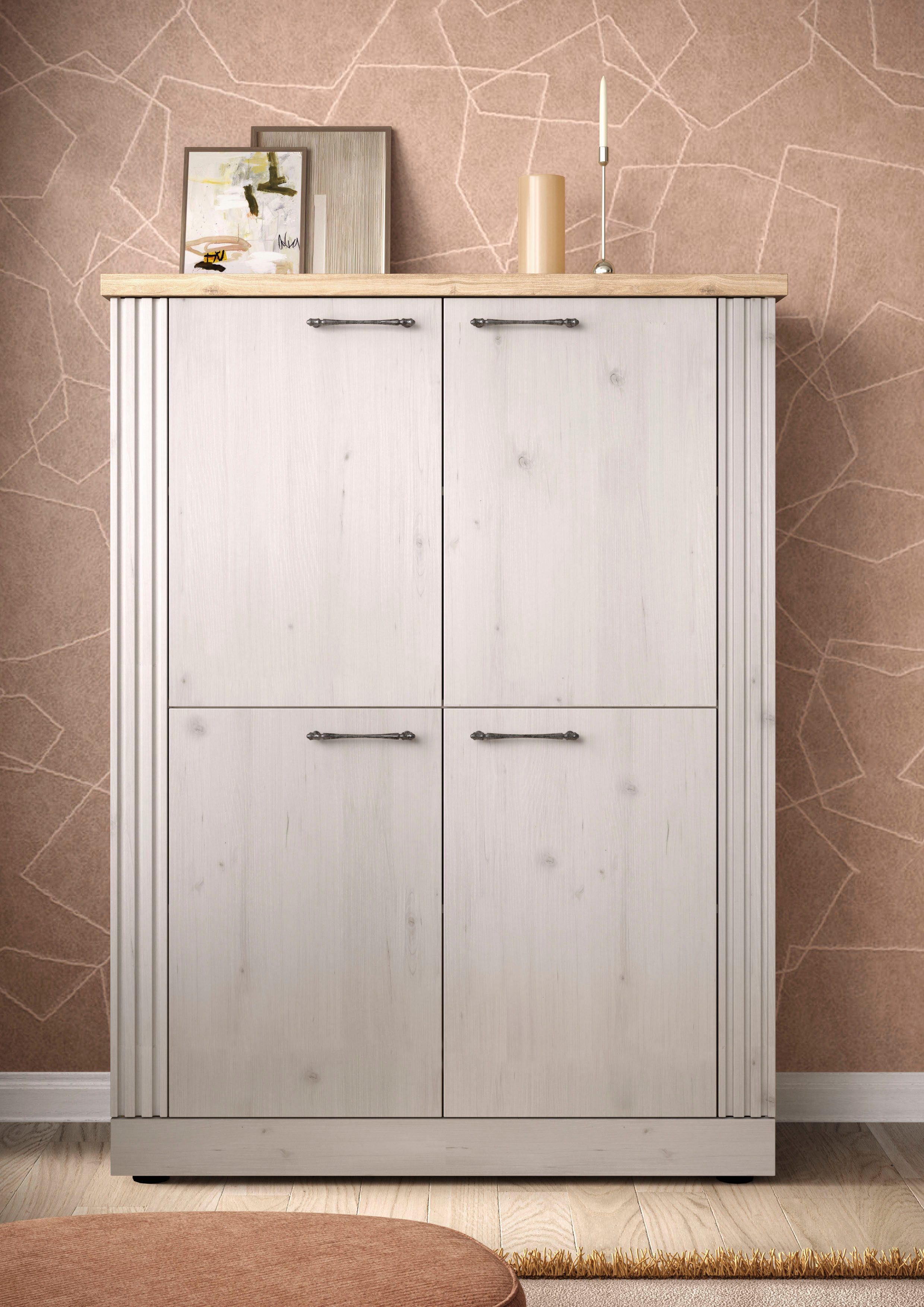 Home Affaire Highboard Country Höhe 160 Cm U Breite 118 Cm Kommode