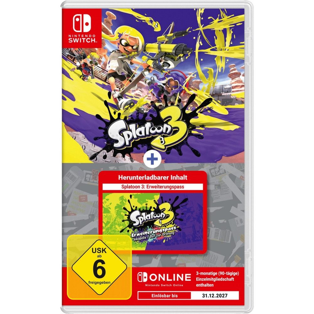 Nintendo Splatoon 3 Bundle mit Online und Pass Nintendo Switch, 90 Tage ...