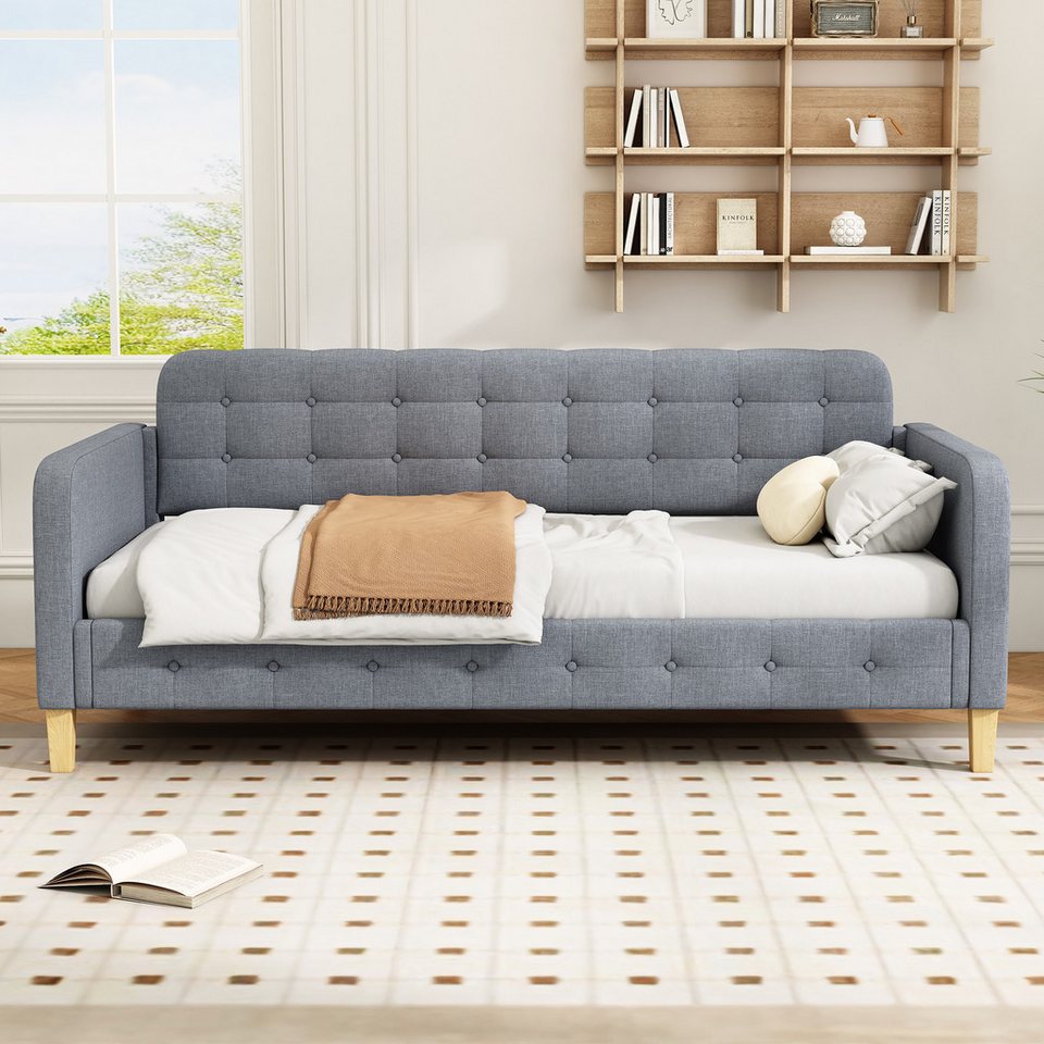 Softweary Schlafsofa Mit Bettfunktion 90x200 Cm Einzelbett Mit