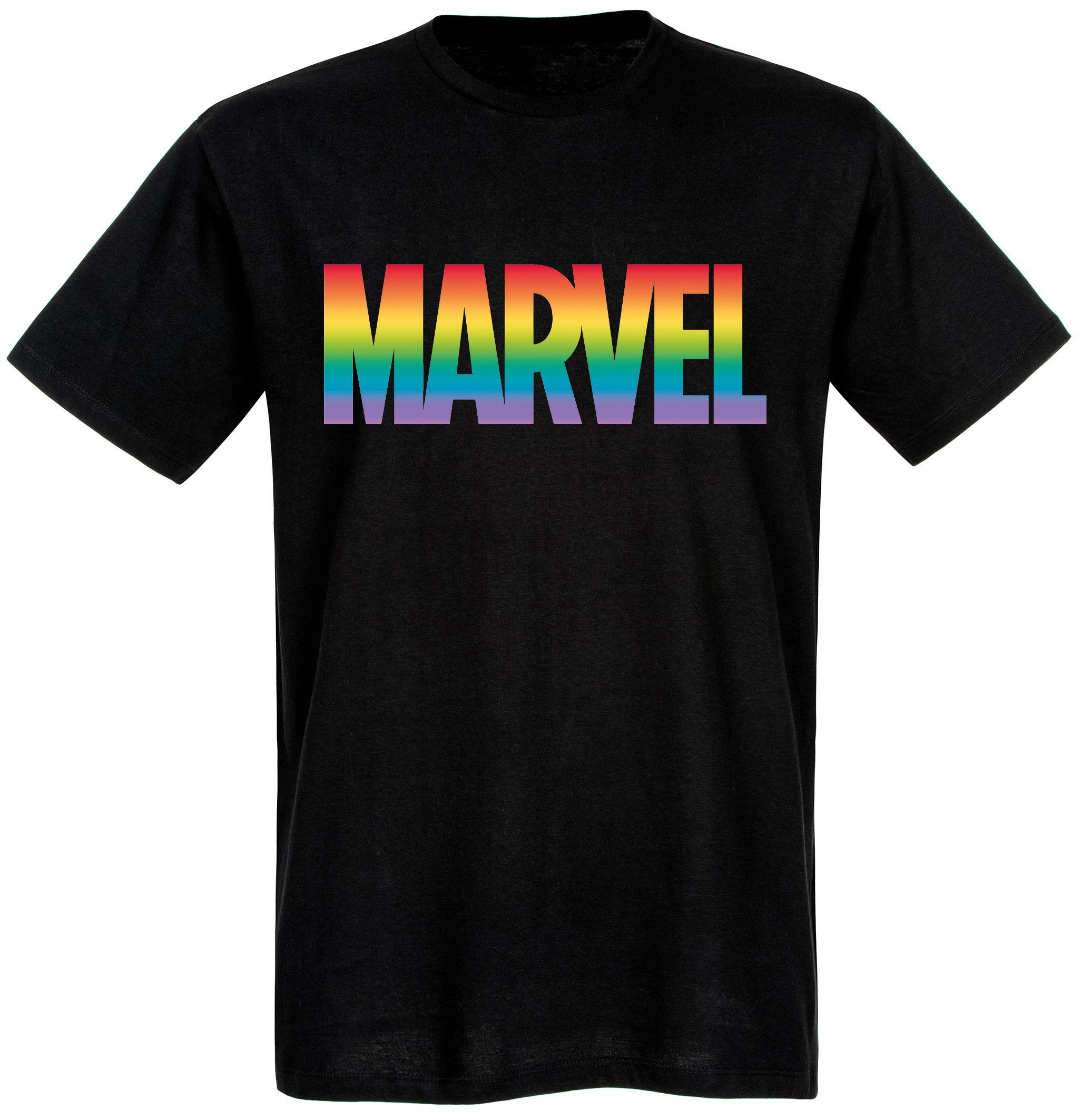 MARVEL T-Shirt Marvel Pride, Regulärer Schnitt, kurze Ärmel, runder ...