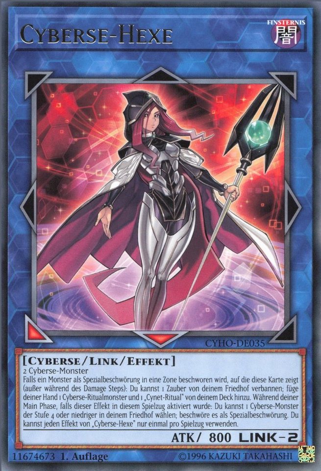 Recollectibles Sammelkarte Yugioh Cyberse Hexe Yu Gi Oh Cyho De035 Rare