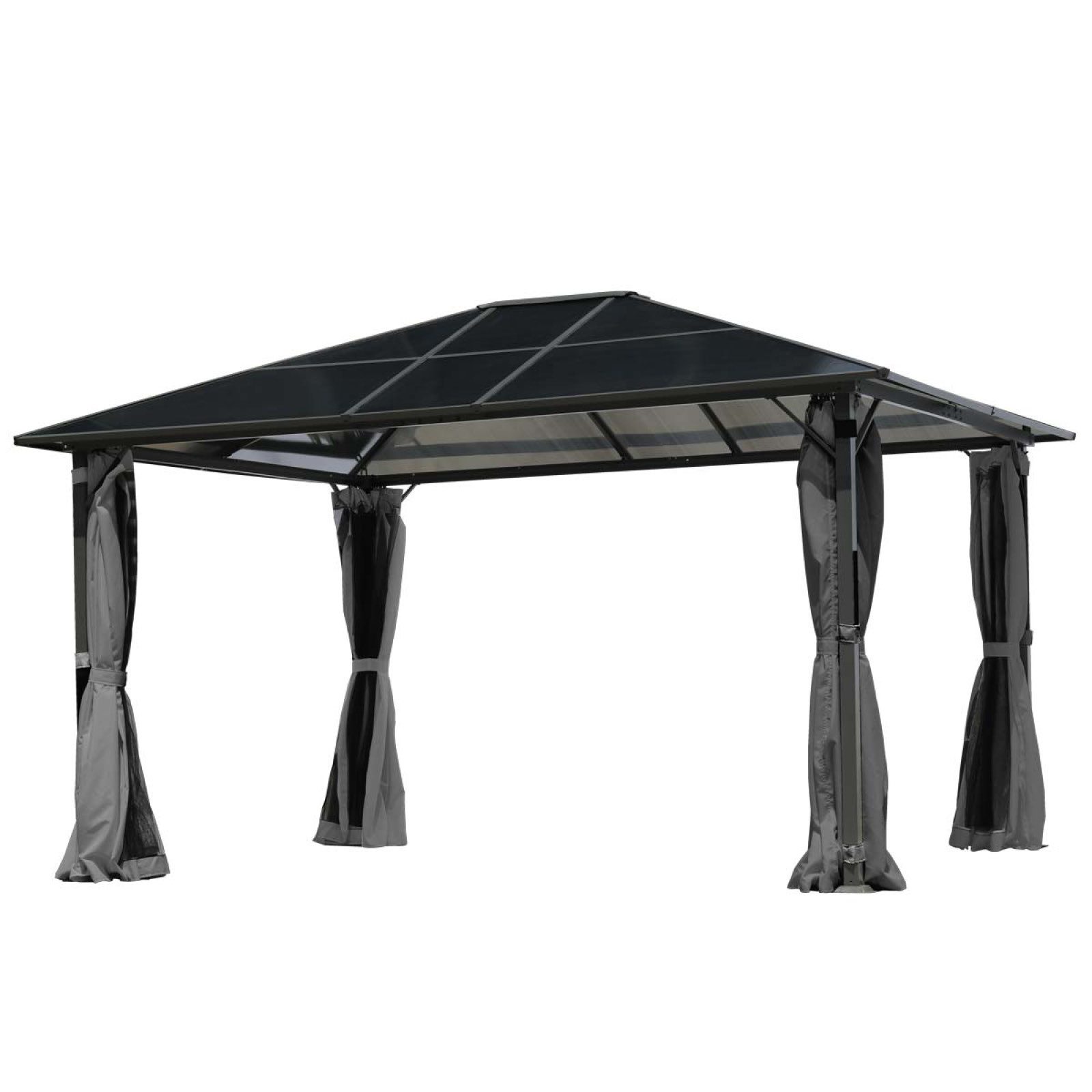 BRAST Pavillon Summerdream Aluminium 3x4m Garten Moskitonetz TÜV ...