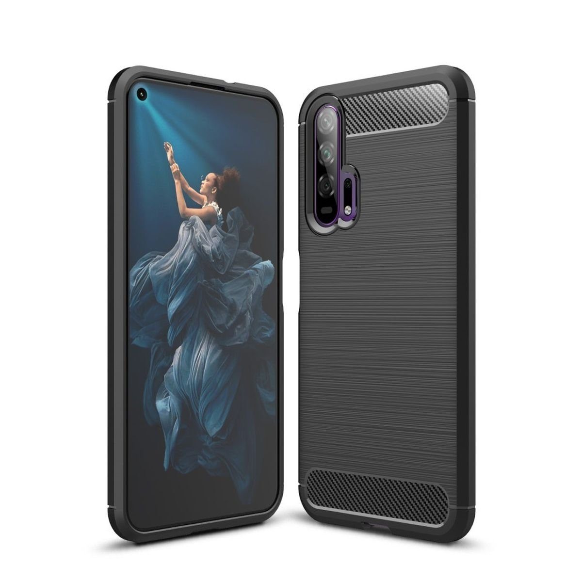 CoverKingz Handyhülle Honor 20 Pro Handyhülle Schutz Tasche Silikon ...