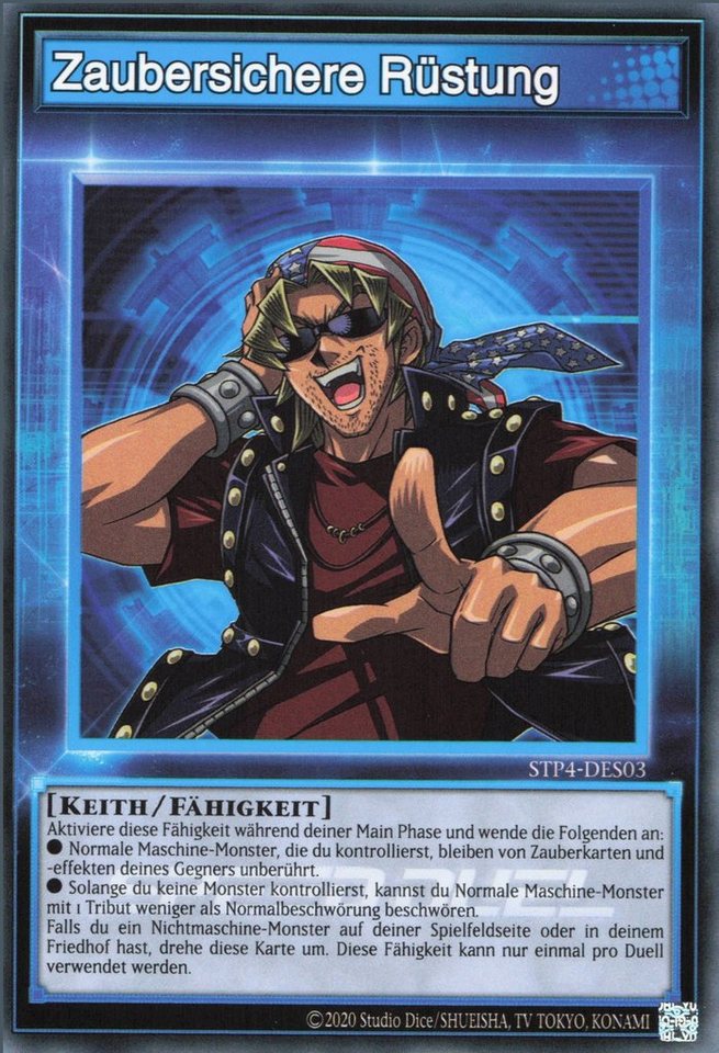Recollectibles Sammelkarte Yugioh Karte Zaubersichere Rüstung Skill