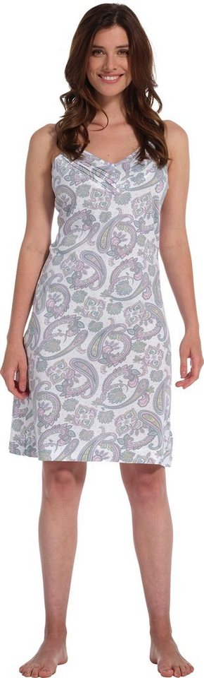 Pastunette Nachthemd Damen Schlafshirt Mit Spaghetti Trägern 1 Tlg