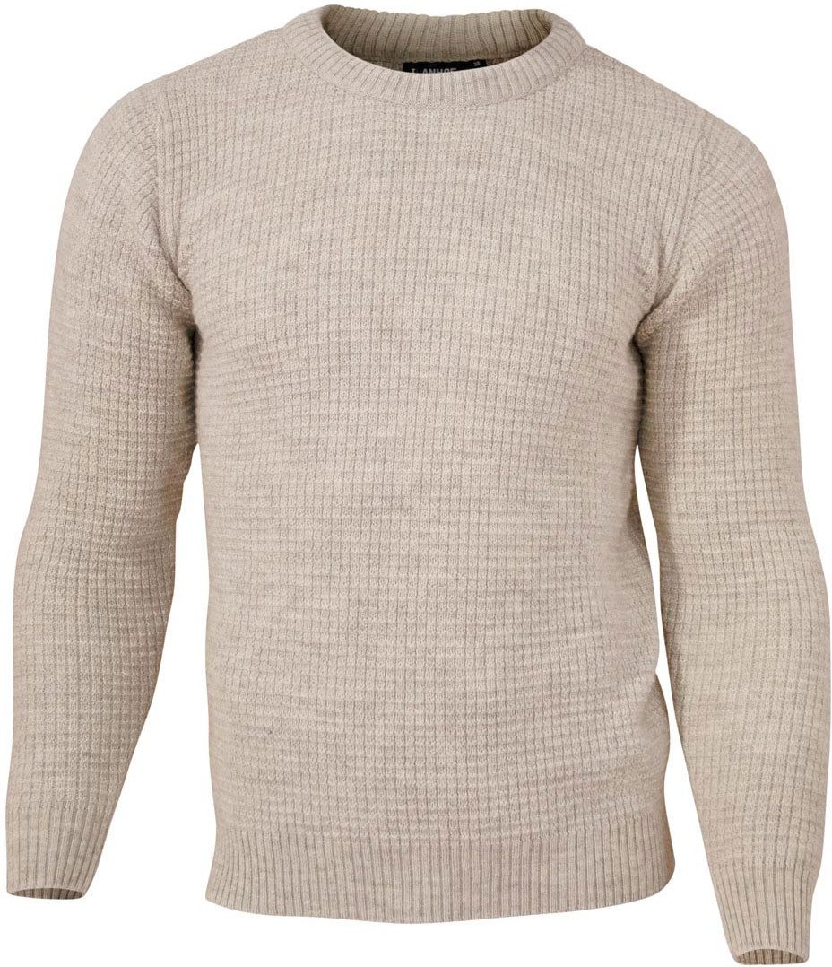 Ivanhoe of Sweden Wollpullover Rundhals Herren NLS Petal, Pulli Wolle