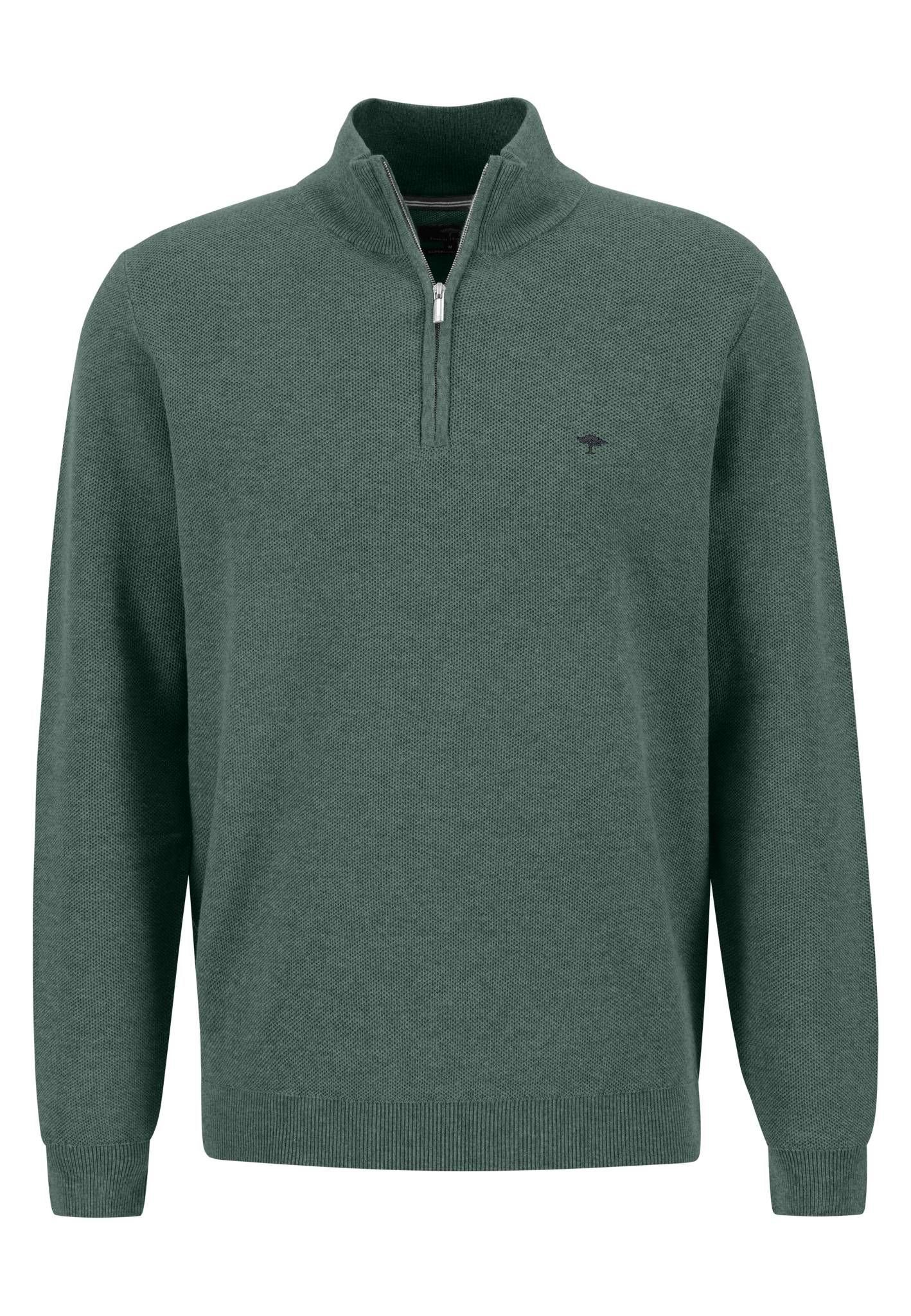 FYNCH-HATTON Strickpullover Pullover mit Stehkragen und Zip - Strick ...