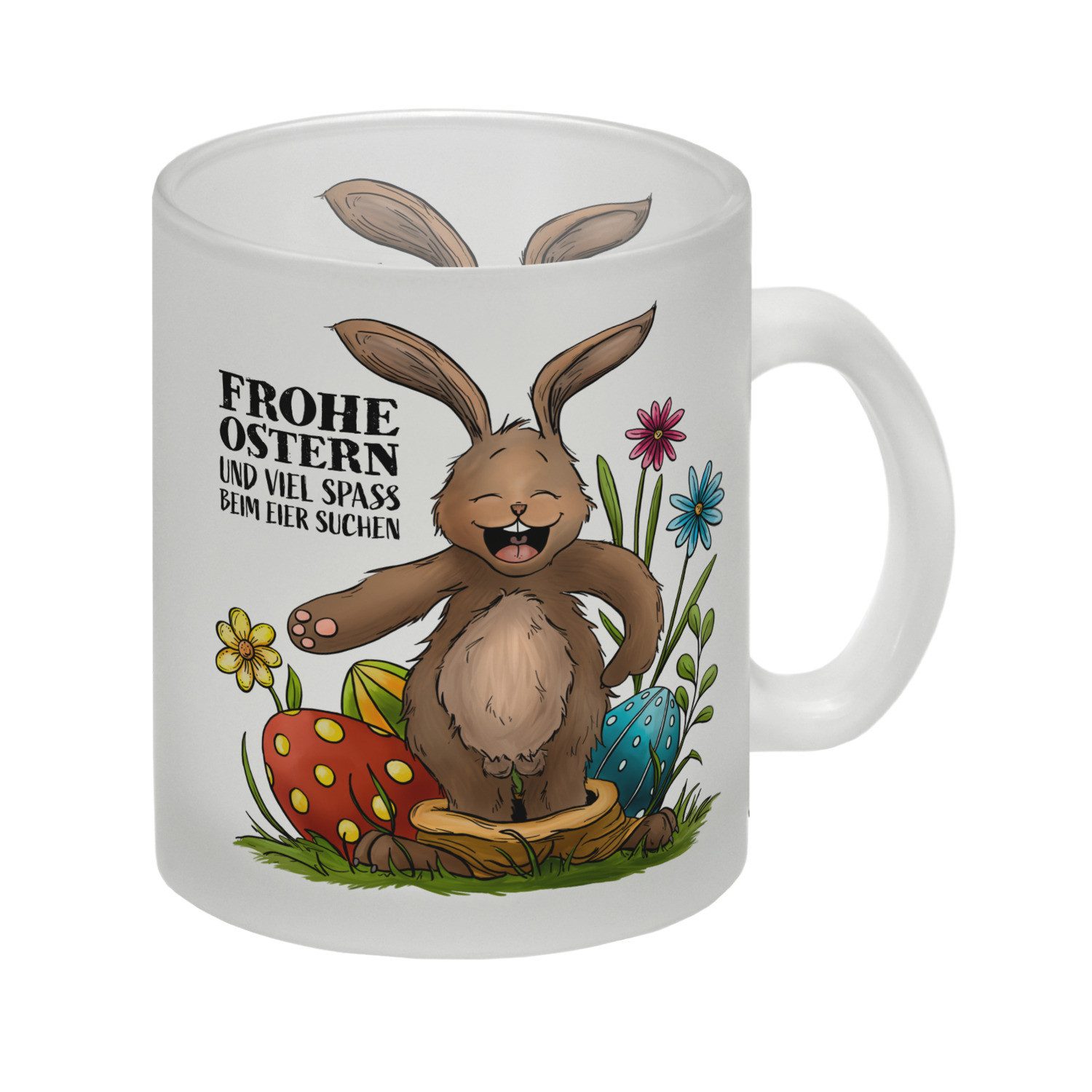 Speecheese Tasse Frohe Ostern Und Viel Spaß Bei Der Eiersuche Glas
