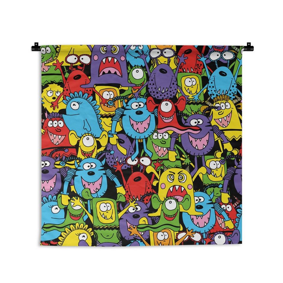 Muchowow Wanddekoobjekt Muster Monster Lustig Abstrakt Mädchen