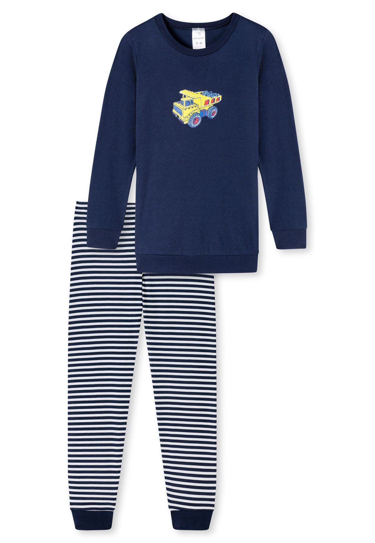 Schiesser Pyjama Jungen Schlafanzug Set 2 Tlg Lang Kinder Online