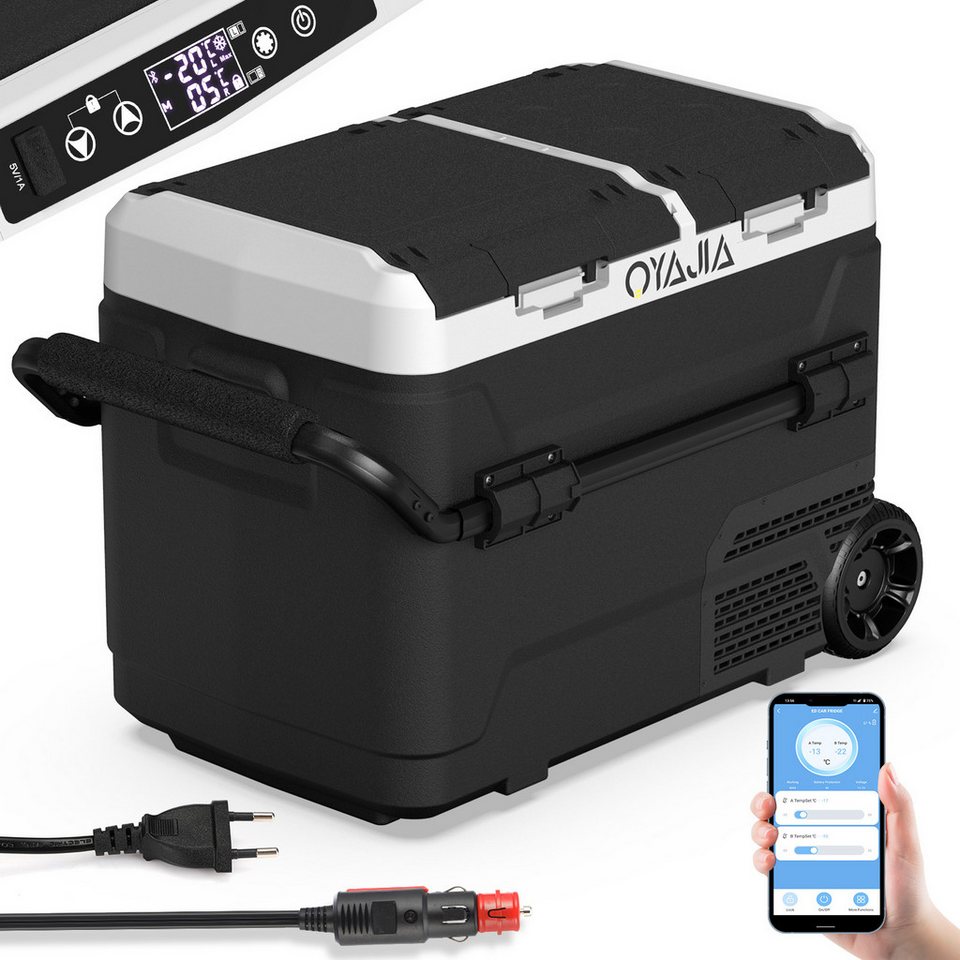 Letgospt Elektrische Kühlbox Kompressor Kühlbox 55l Kühlbox Auto Mit