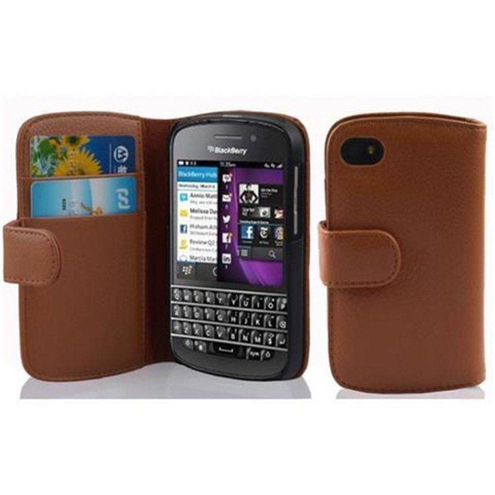 Cadorabo Handyhülle Book Struktur Blackberry Q10 Cadorabo Hülle Für
