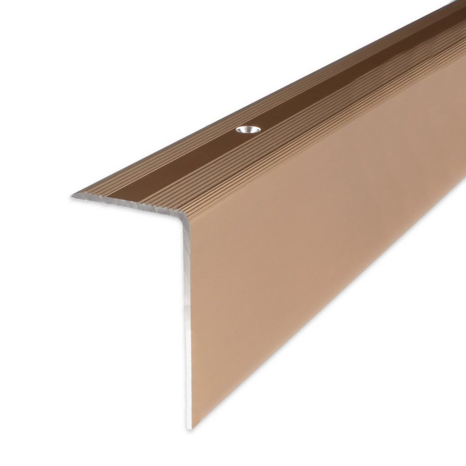 Proviston Treppenkantenprofil Aluminium 30 X 52 X 2700 Mm Bronze Hell