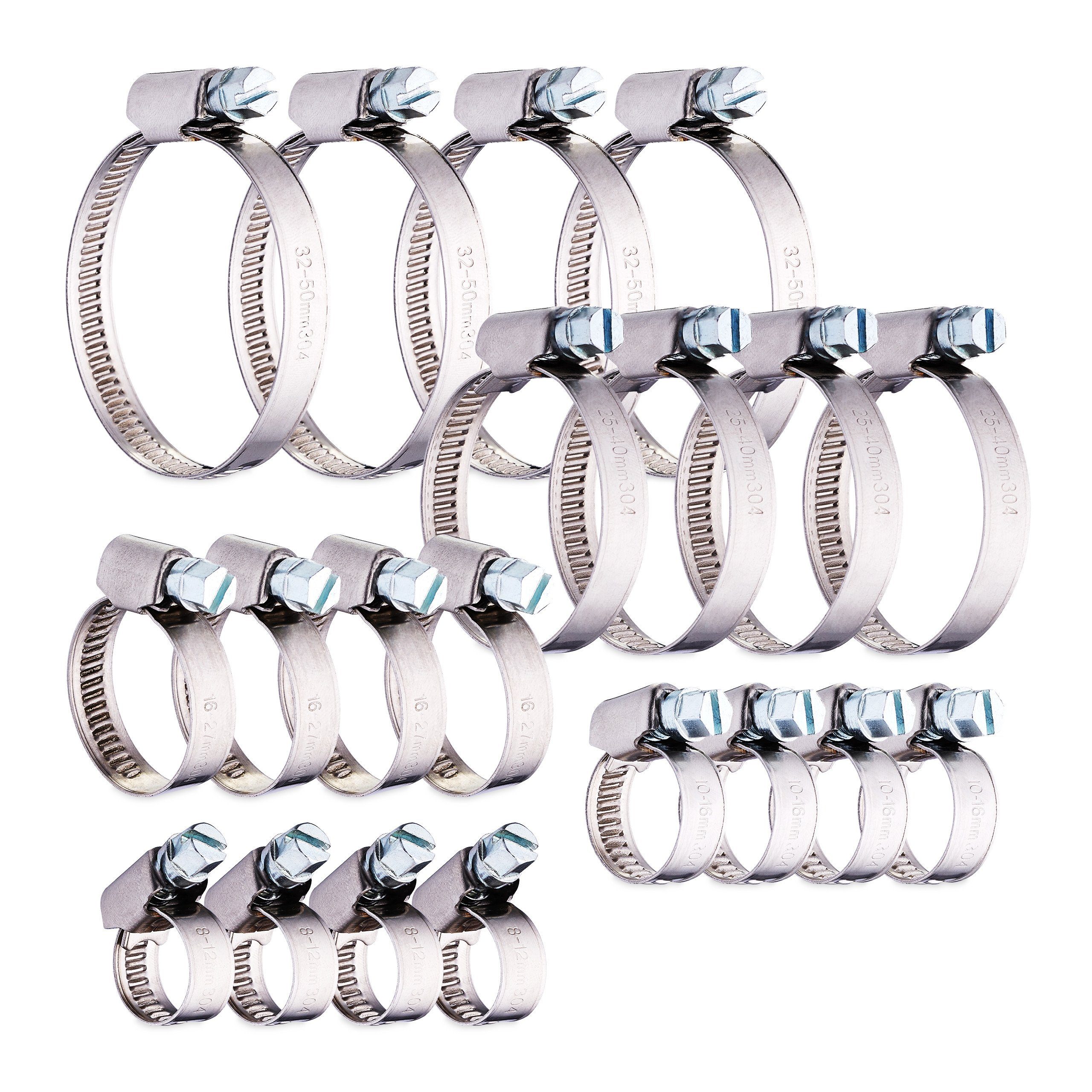relaxdays Schlauchschelle »20er Set Schlauchschellen Edelstahl« online kaufen | OTTO