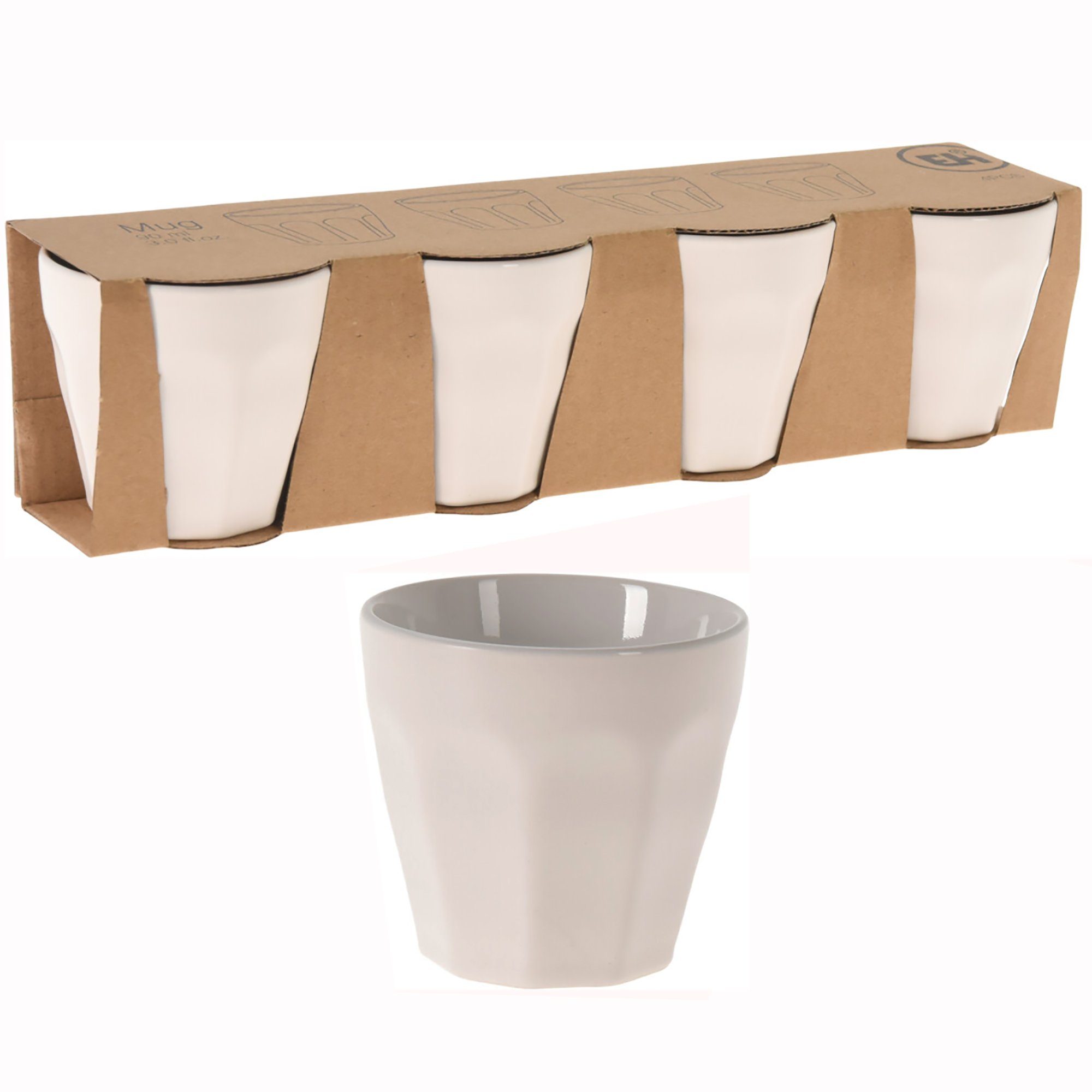 Annastore Espressotasse 4 Tlg Set Becher Aus Porzellan Für Espresso