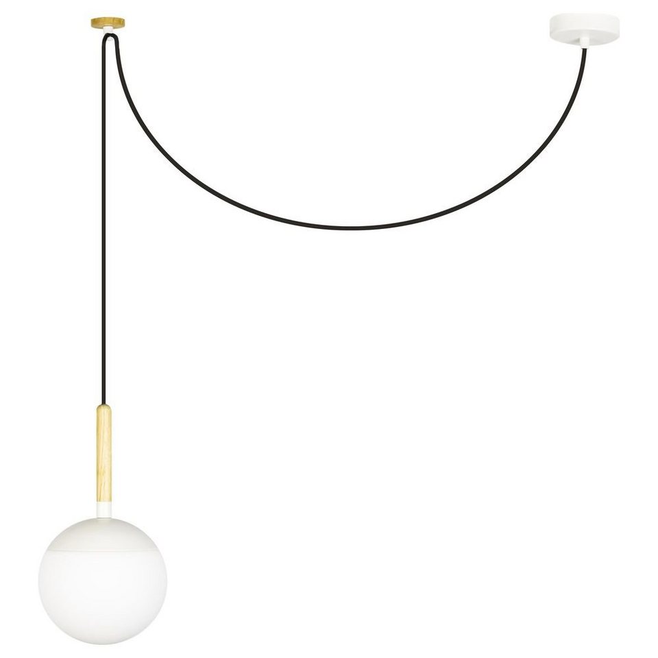 Click Licht Hängeleuchte Pendelleuchte Mine Aus Holz In Gold Und