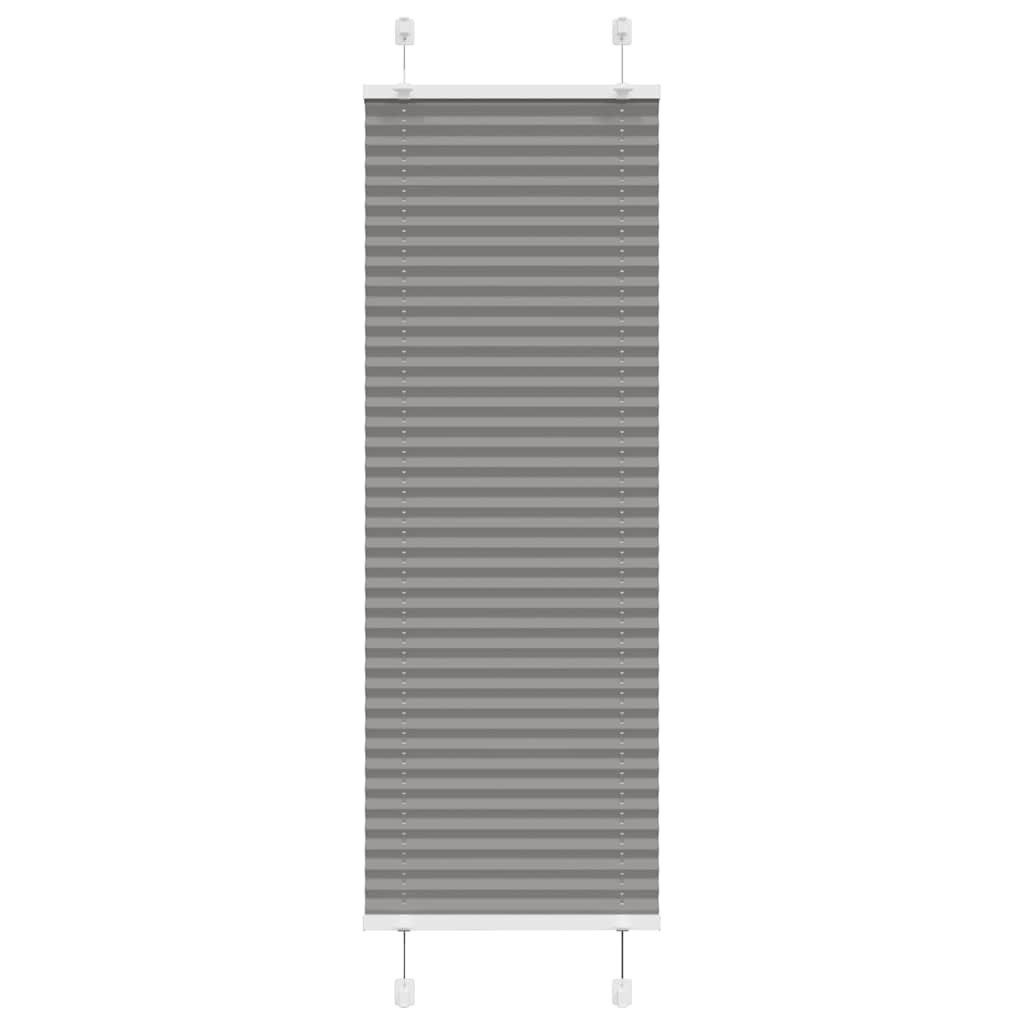 vidaXL Gardine 50 x 150 cm Plissee Anthrazit 50x150 cm Stoffbreite 49,4 ...