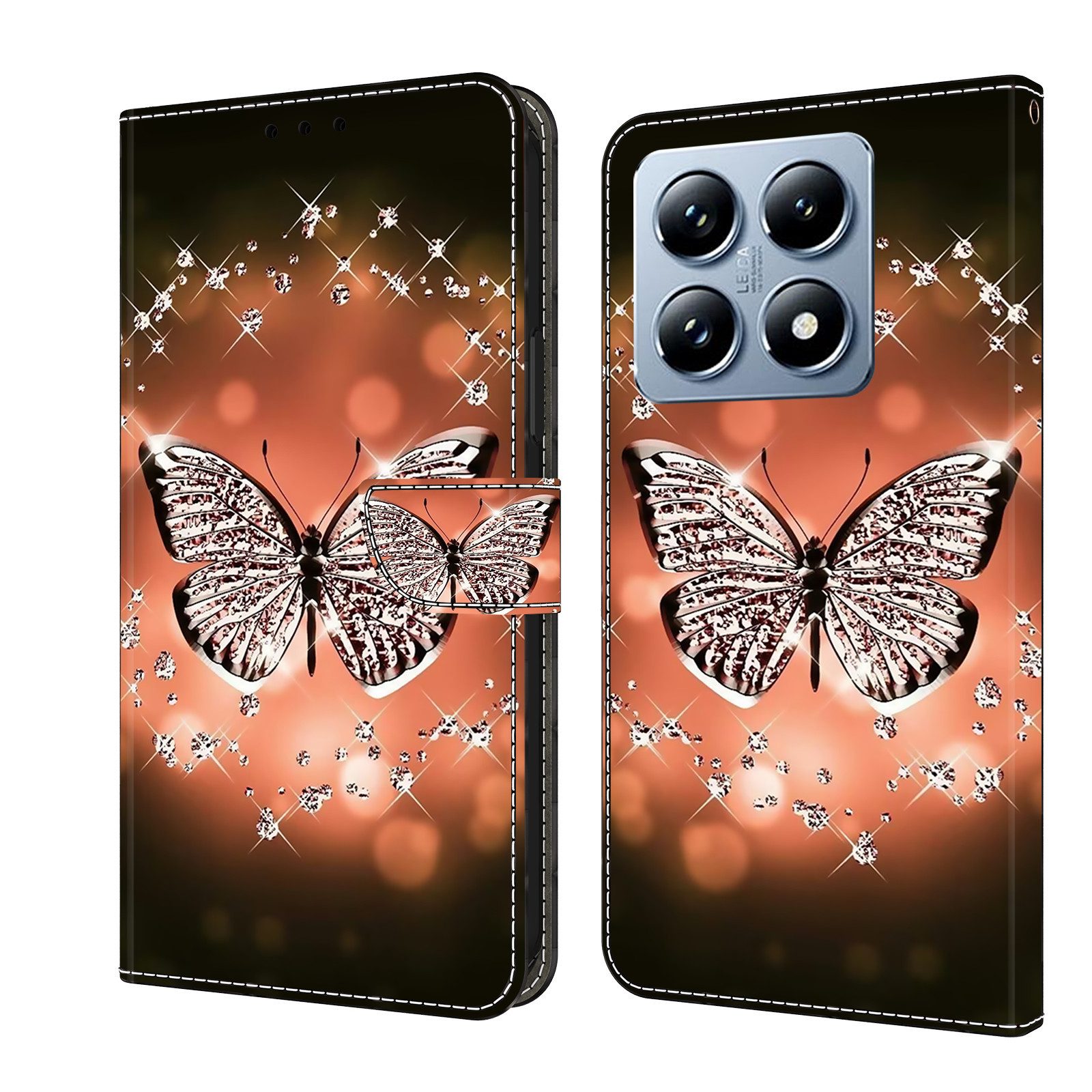 Clm Tech Handytasche Für Xiaomi 14t Pro Hülle Aus Kunstleder Klapphülle