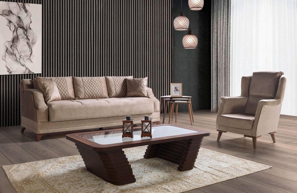 Jvmoebel Sofa Sofagarnitur 31 Sitzer Sessel Garnitur Modern Relax