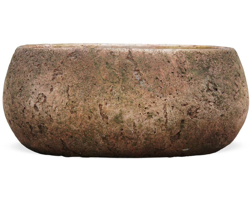 Matches21 Home And Hobby Blumentopf Jardiniere Pflanztopf Zement 255x13