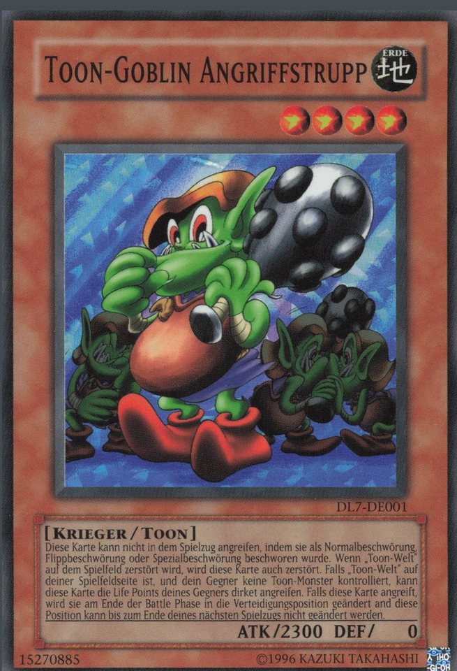 Recollectibles Sammelkarte Yugioh Karte Toon Goblin Angriffstrupp