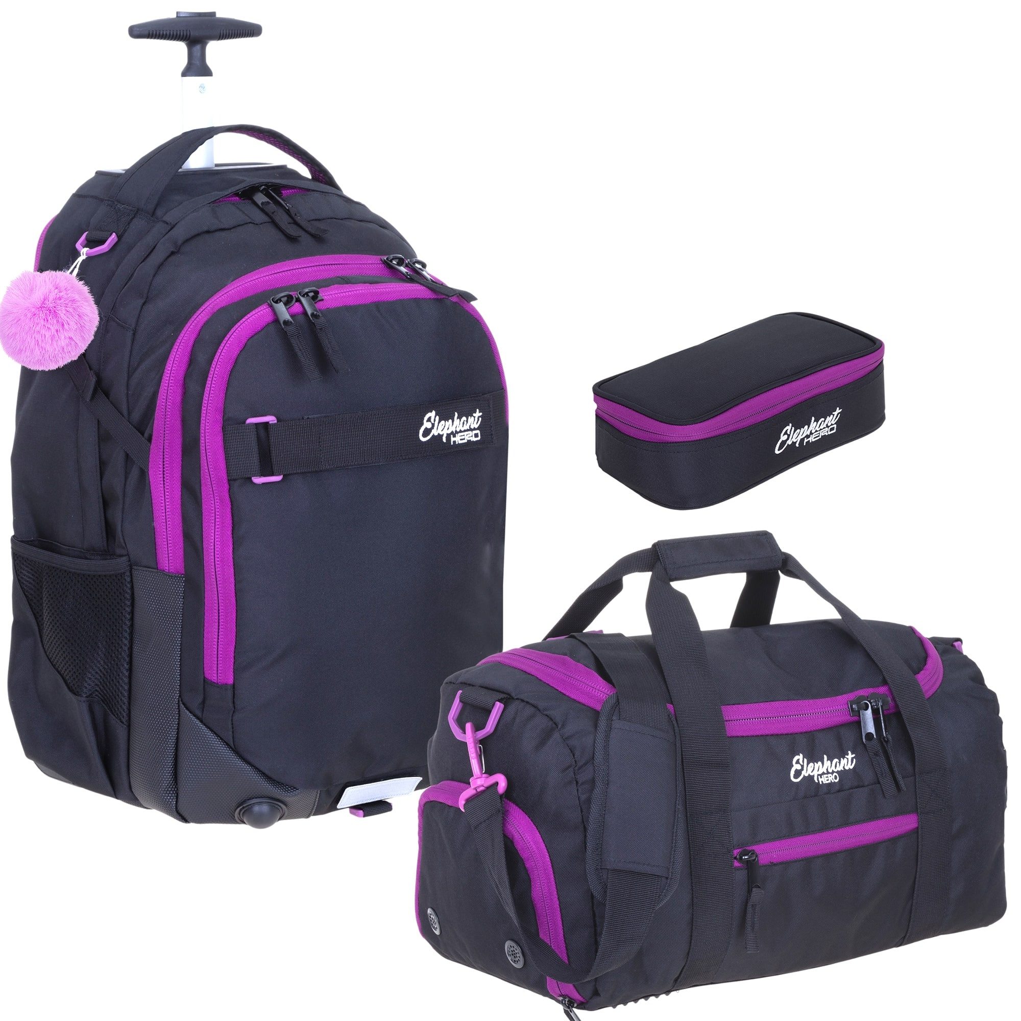 ELEPHANT Schulrucksack Schultrolley Trolley Hero Signature ...