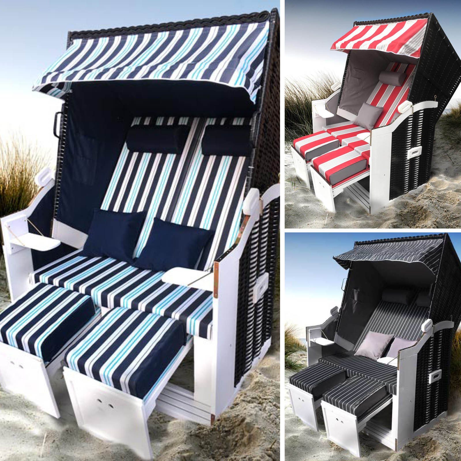 BRAST Strandkorb Sylt XXL für 2 Personen 115cm breit mehrere Designs ...