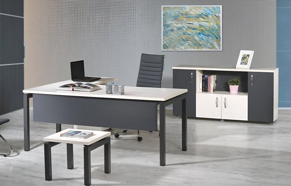 Jvmoebel Arbeitstisch Möbel Büro Arbeitszimmermöbel Eckbürotisch Set