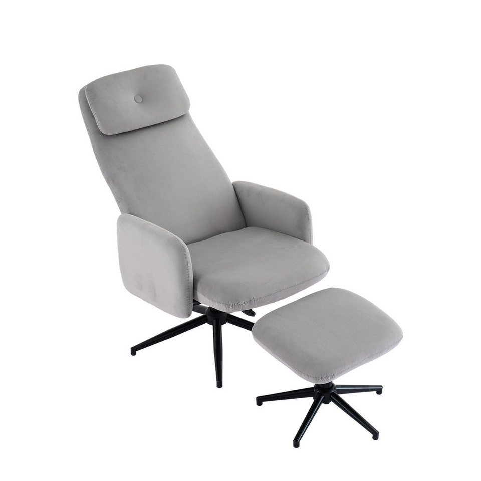 Redom Relaxsessel 360° Drehsessel Loungesesselbeistellstuhl