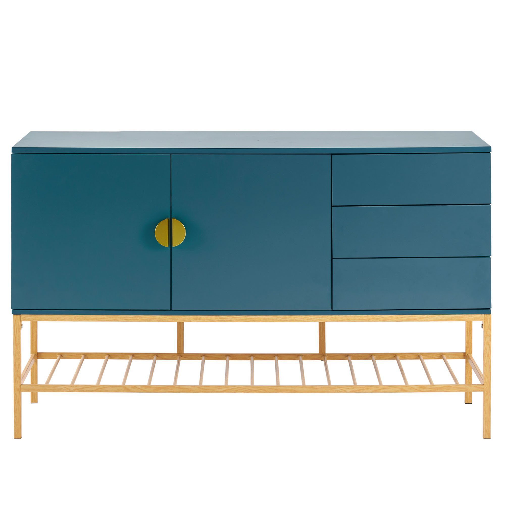 Gotagee Sideboard Metallrahmen Kommode Anrichte Schrank 13m