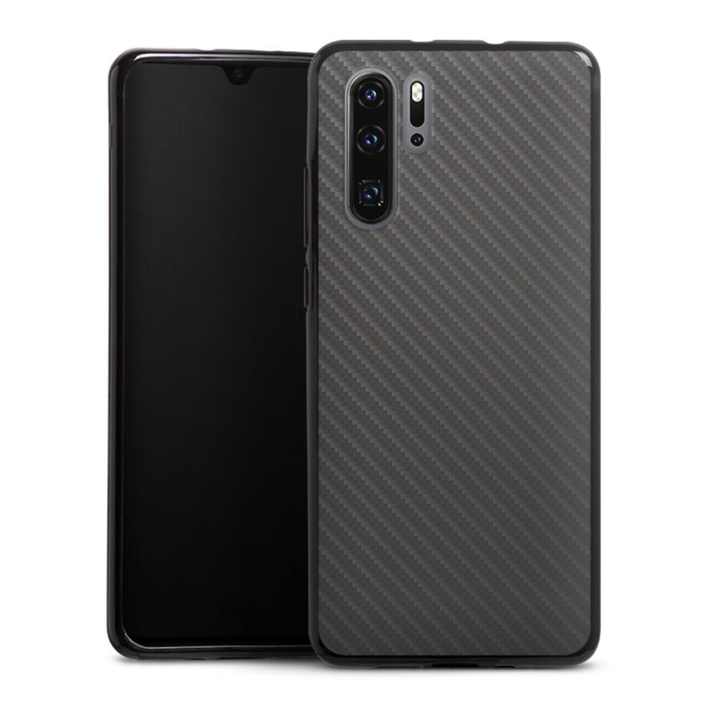 Deindesign Handyhülle Carbon Huawei P30 Pro Hülle Metallic Look