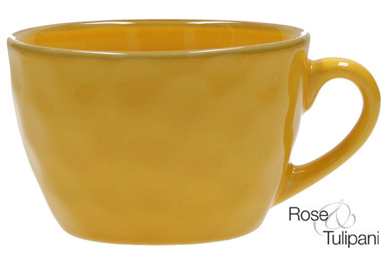 Rose And Tulpani Tasse Frühstückstasse Große Tasse 420 Ml Concerto Ocra
