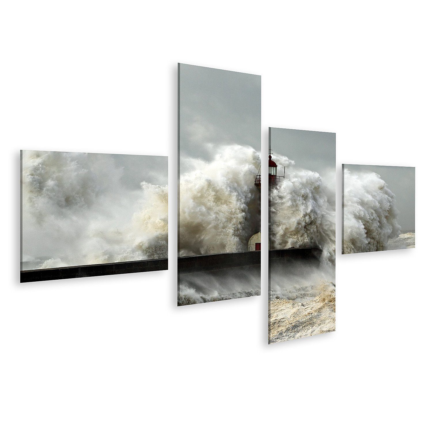 islandburner Leinwandbild Bild auf Leinwand Windige Küste Wandbild Poster Kunstdruck Bilder