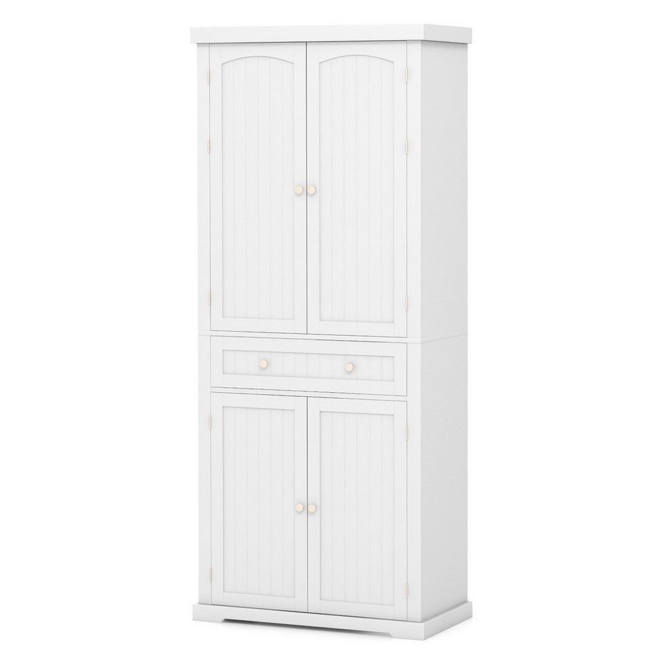 Komfotteu Küchenbuffet Küchenschrank 765 X 40 X 183 Cmmit 6 Ebenen