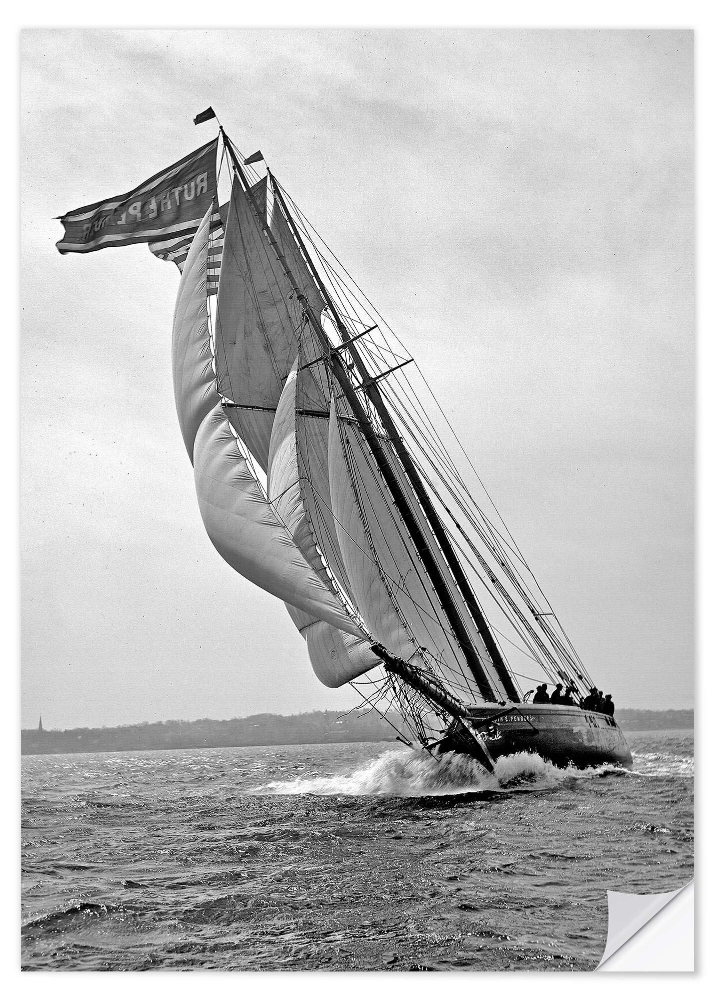 Posterlounge Wandfolie Master Collection Segelboot In Voller Fahrt
