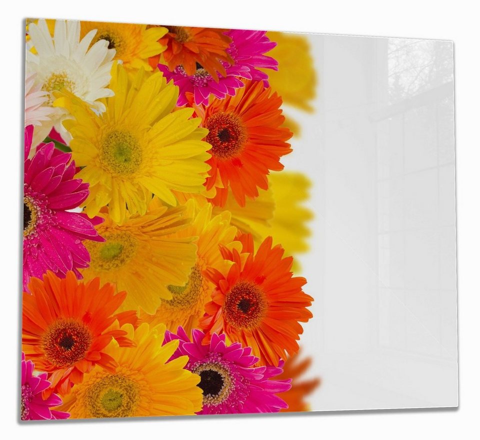 Wallario Herd Abdeckplatte Bunte Gerberas Pinke Gelbe Rote Und