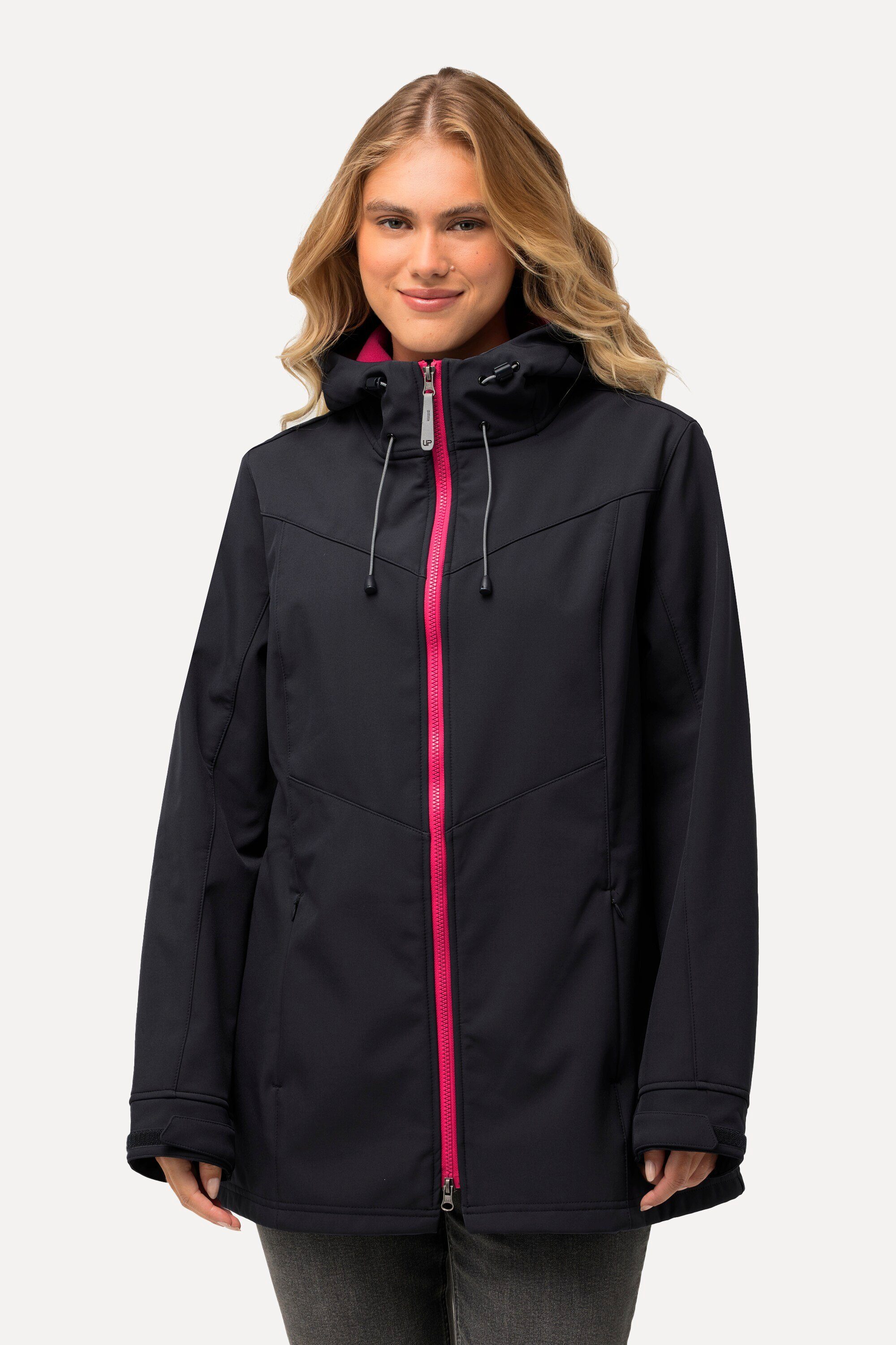Ulla Popken Softshelljacke Hyprar Softshelljacke Fleecefutter 2 Wege Zipper