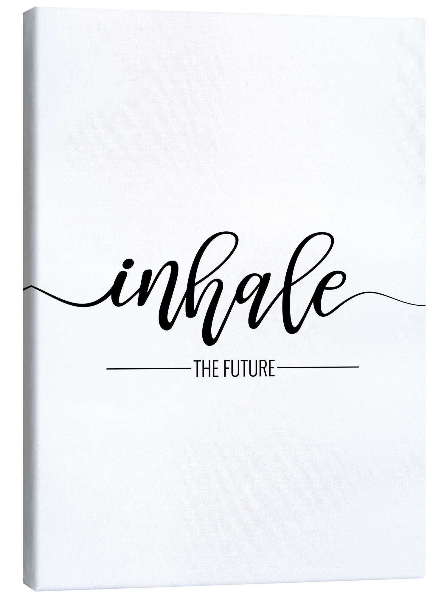 ᐅ Posterlounge Leinwandbild TAlex, Inhale the future, Schlafzimmer Japandi Illustration | OTTO