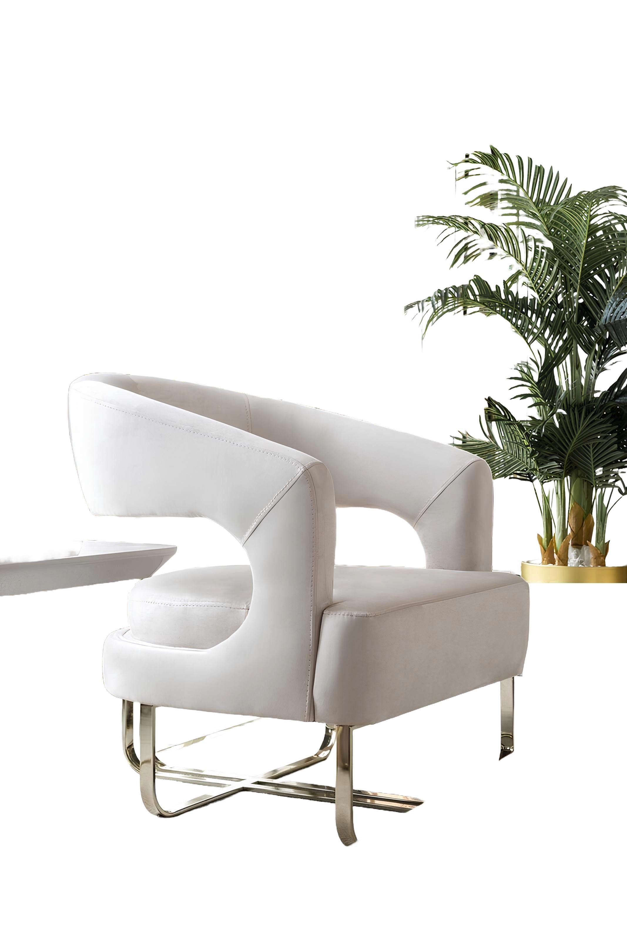 Jvmoebel Sessel Sessel Beige Wohnzimmer Design Elegantes Möbel Modern 1