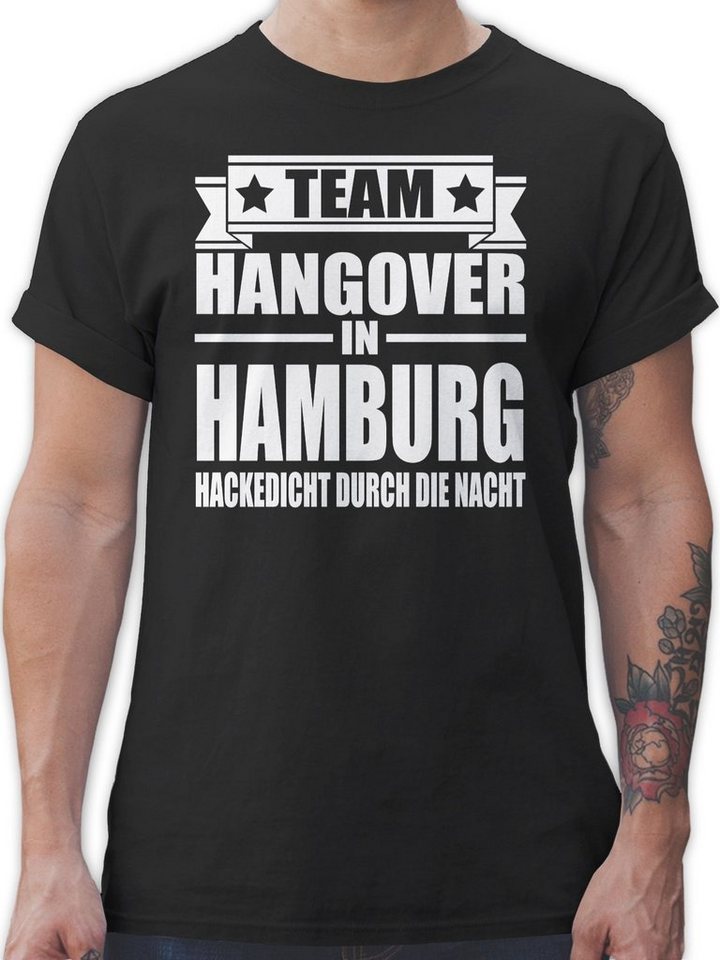 Shirtracer T Shirt Team Hangover In Hamburg Jga Männer Herren