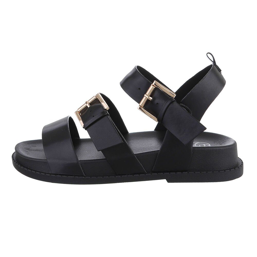 Ital Design Damen Freizeit Riemchensandalette 79359370 Flach